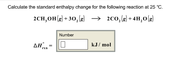 Solved Calculate the standard enthalpy change for the | Chegg.com