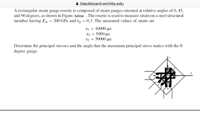 Solved A rectangular strain gauge rosette is composed of | Chegg.com