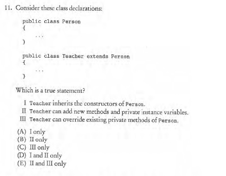 Solved Consider these class declarations: public class | Chegg.com