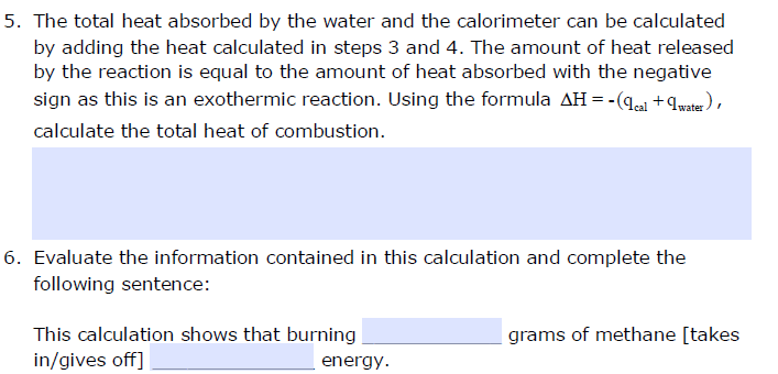 The total heat absorbed by the water and the | Chegg.com