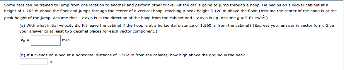 Solved Some cats can be trained to jump from one location to | Chegg.com