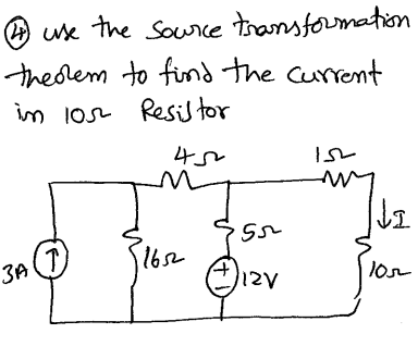 Solved Use the source transformation theorem to find the | Chegg.com