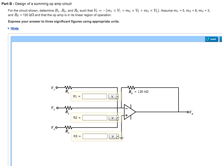 Solved Summing Op Amp Circuits Learning Goal: To analyze op | Chegg.com