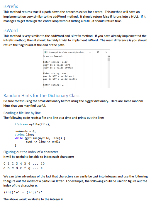 Solved Prefix Data Structure To store the words in this | Chegg.com