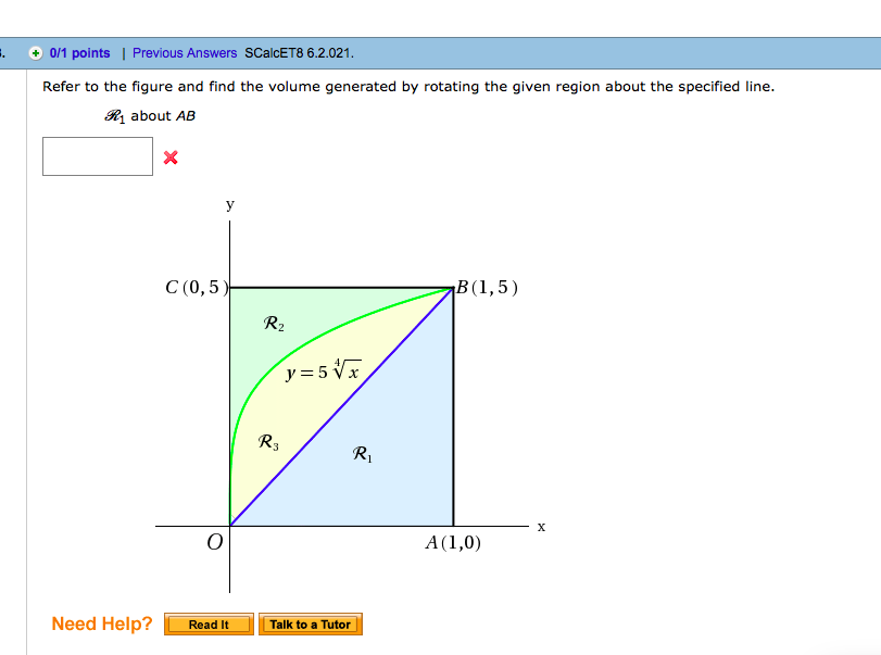Solved 0/1 points | Previous Answers SCalcET8 6.2.021 Refer | Chegg.com Solved 0/1 points | Previous Answers SCalcET8 6.2.021 Refer | Chegg.com