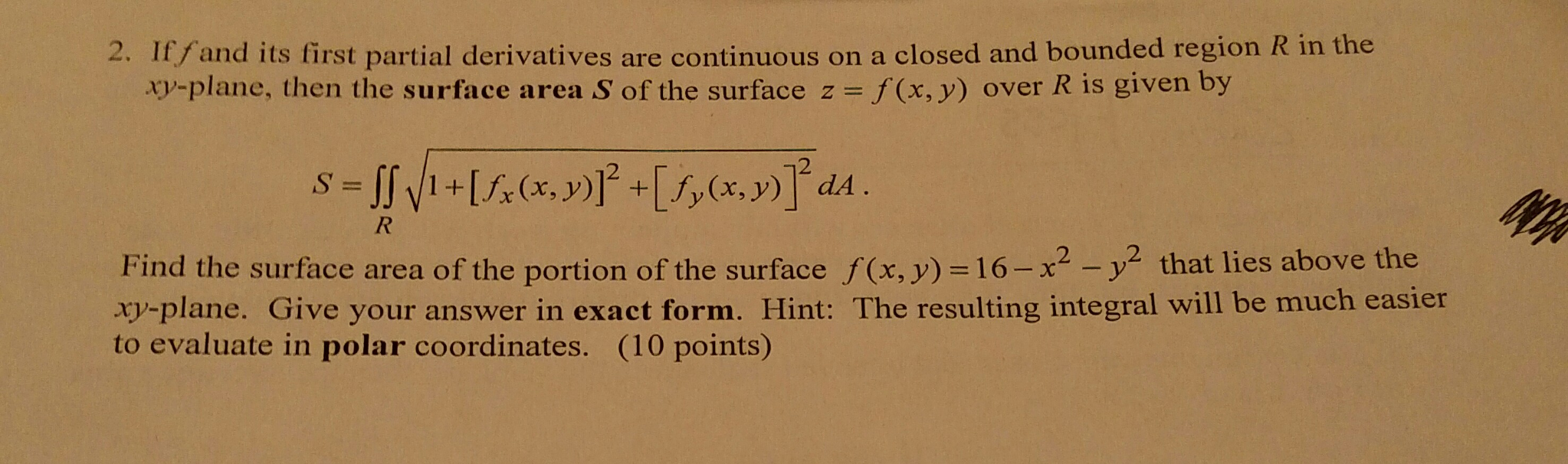 Solved If f and its first partial derivatives are continuous | Chegg.com