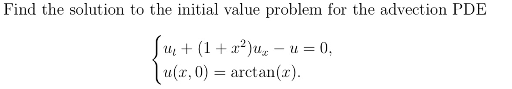 Solved Find the solution to the initial value problem for | Chegg.com