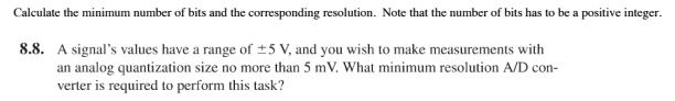 Solved Calculate the minimum number of bits and the | Chegg.com