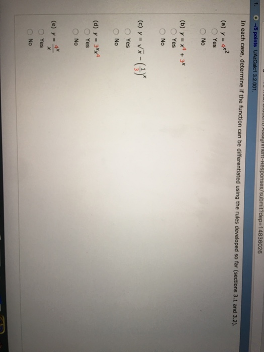 Solved In each case, determine if the function can be | Chegg.com