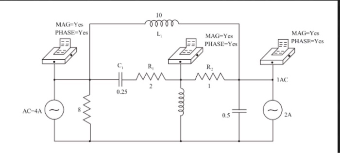 Use multisim for the following AC | Chegg.com