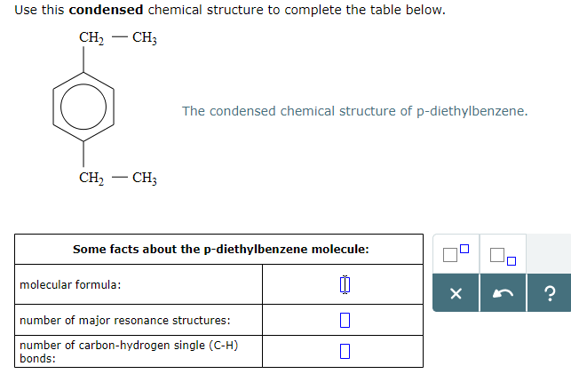 Solved Use this condensed chemical structure to complete the | Chegg.com