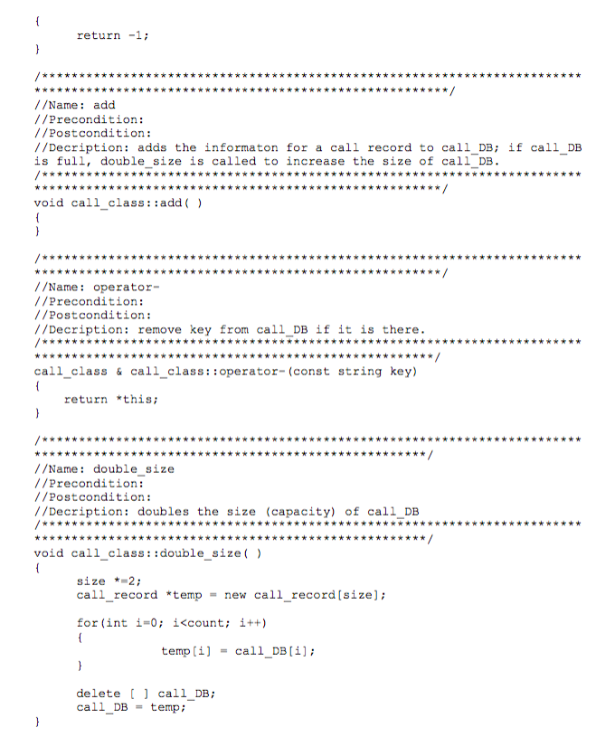 Solved You will modify your implementation of "call class". | Chegg.com