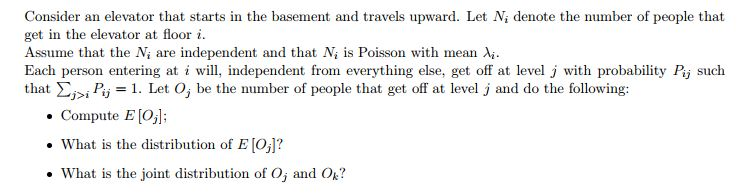 Consider an elevator that starts in the basement and | Chegg.com