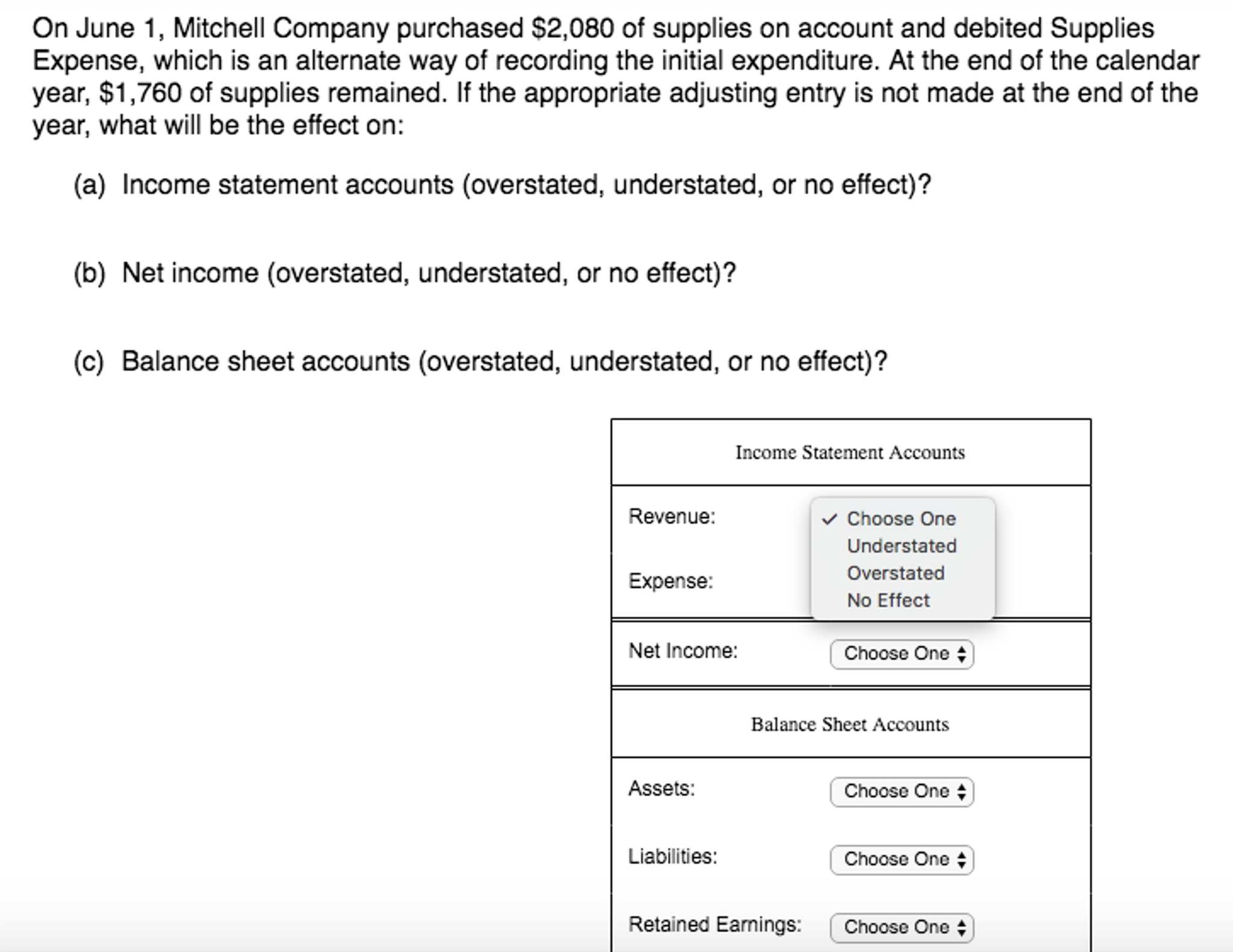 Solved On June 1, Mitchell Company purchased $2,080 of | Chegg.com