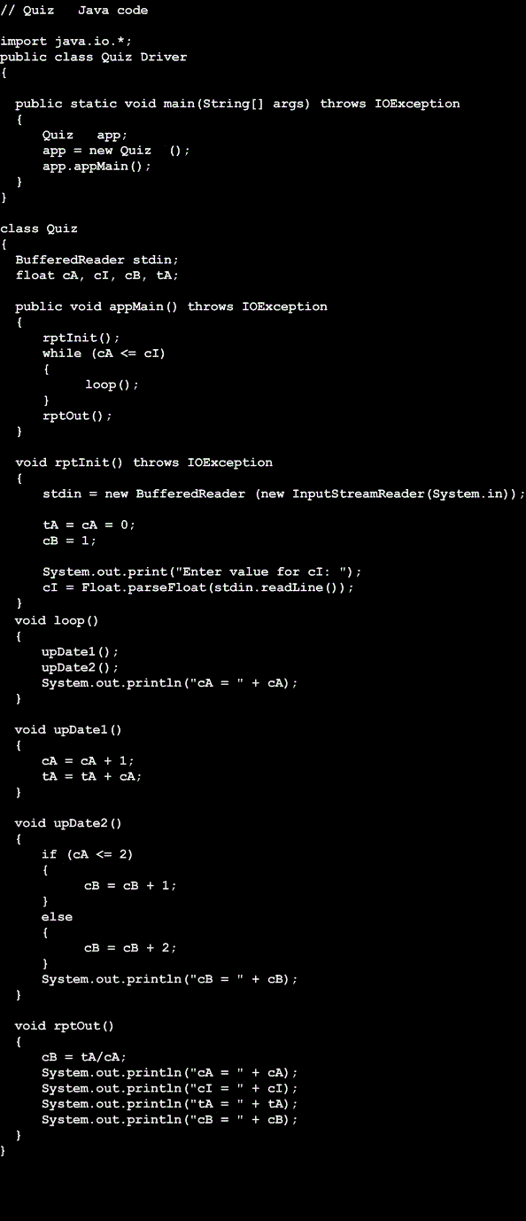 Solved Java Program Multiple Choice ( Please Help!) : Use | Chegg.com