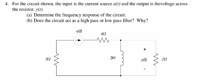 Solved For the circuit shown, the input is the current | Chegg.com