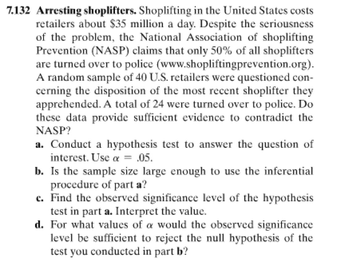 Solved Arresting shoplifters. Shoplifting in the United | Chegg.com
