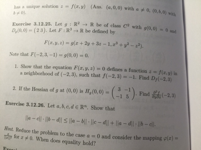 Solved has a unique solution z = f(x,y) b 0). (Ans. (a, 0,0) | Chegg.com