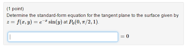 Solved Determine the standard-form equation for the tangent | Chegg.com