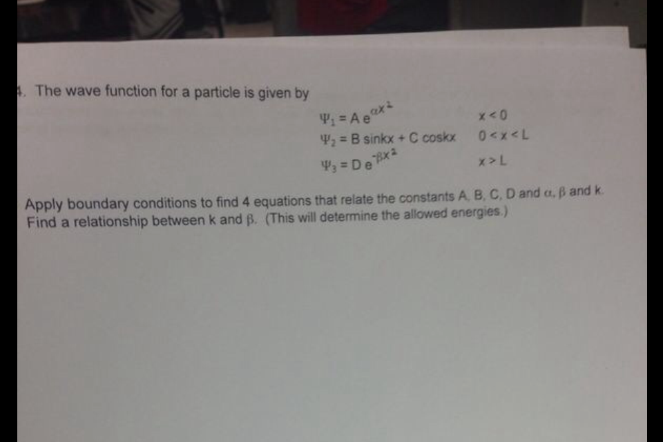 Solved The wave function for a particle is given by Apply | Chegg.com