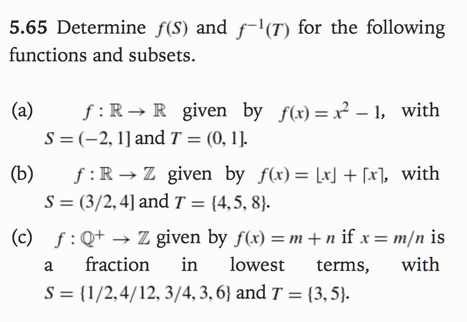 Solved 5.65 Determine f(S) and f(T) for the following | Chegg.com