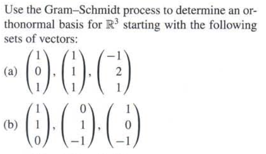 Solved Use the Gram-Schmidt process to determine an or- | Chegg.com