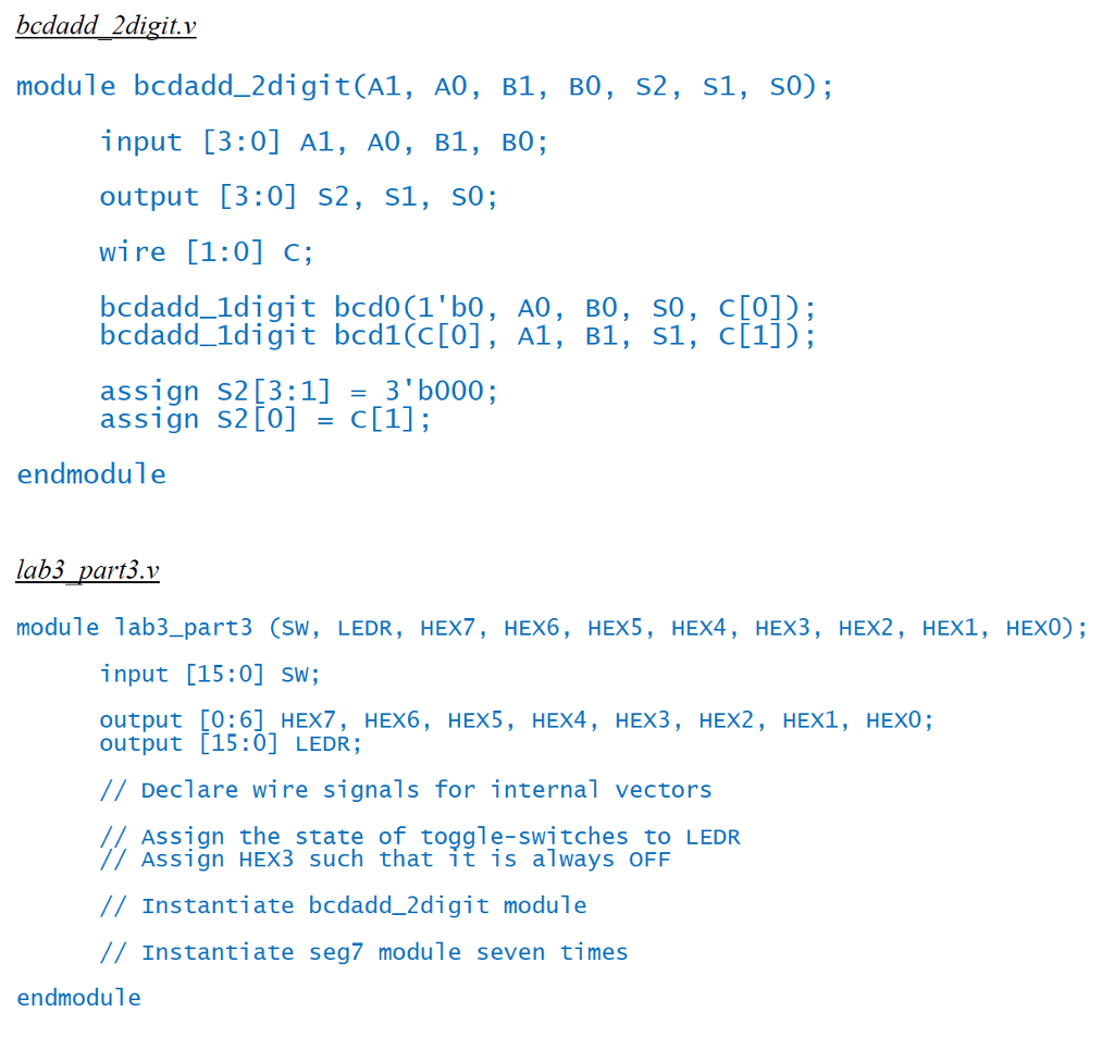 For the last part of this laboratory, implement a | Chegg.com