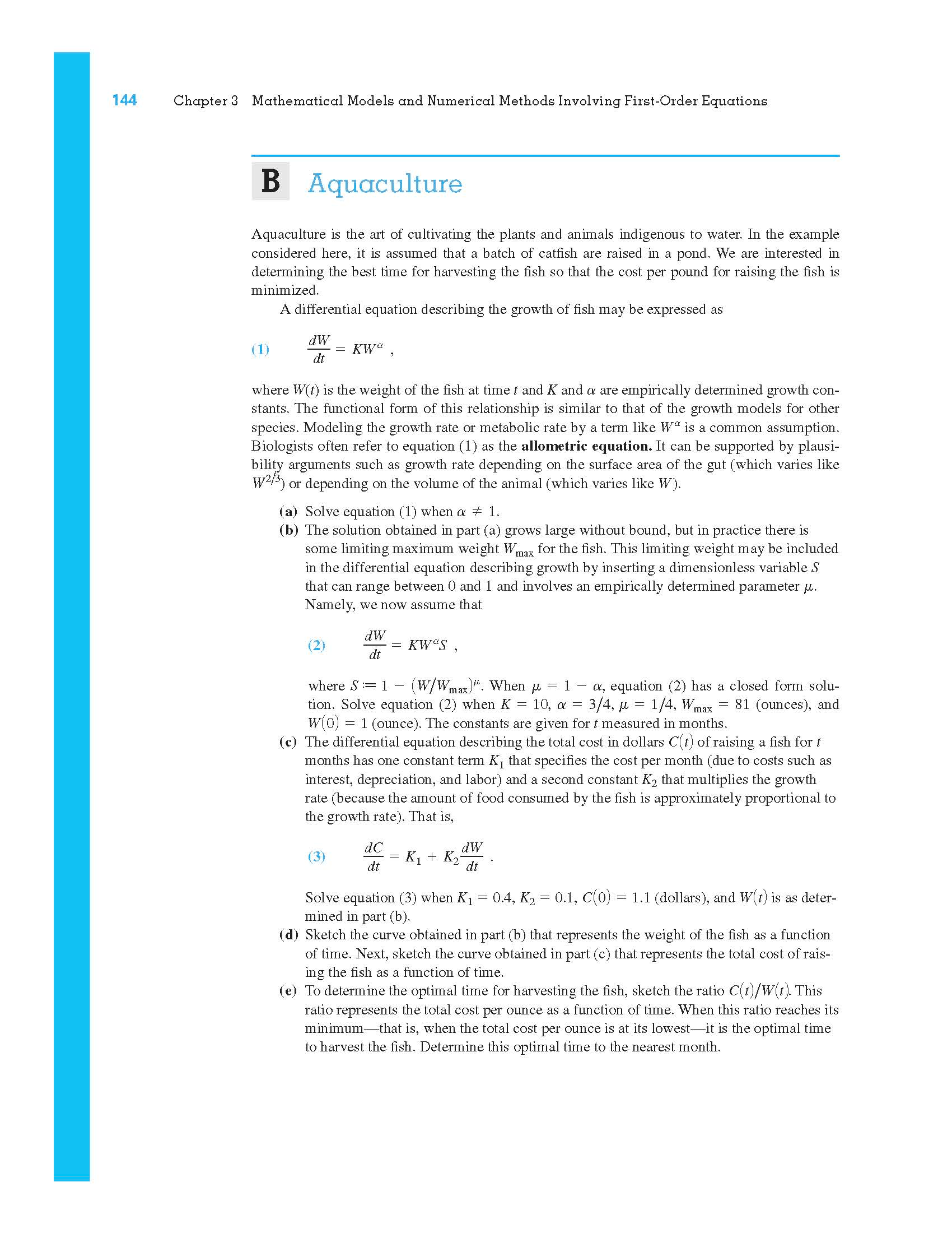 Solved 144 Chapter 3 Mathematical Models and Numerical | Chegg.com