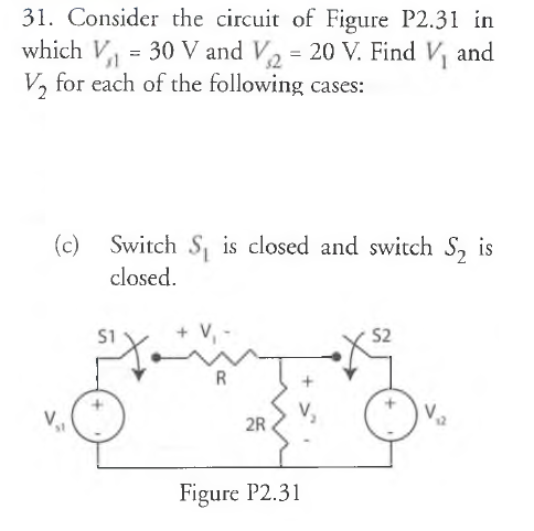 Solved Two circuit questions. Two voltage sources in | Chegg.com