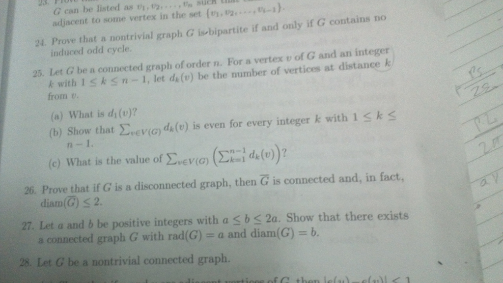 Solved Prove that a nontrivial graph G is bipartite if and | Chegg.com