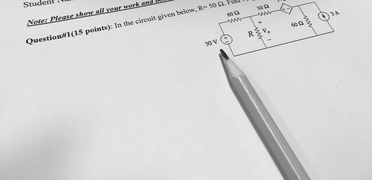 Solved In the circuit given below, R = 50 ohm. | Chegg.com