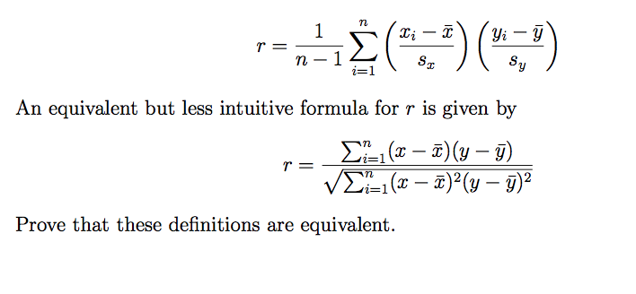Solved Can you prove that these two definitions for the | Chegg.com