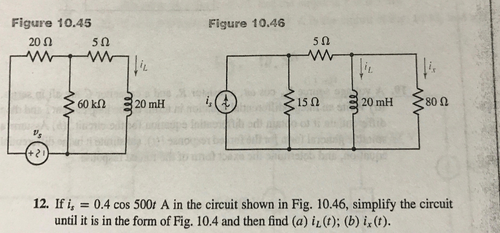 Solved If i_s = 0.4 cos 500t A in the circuit shown in | Chegg.com
