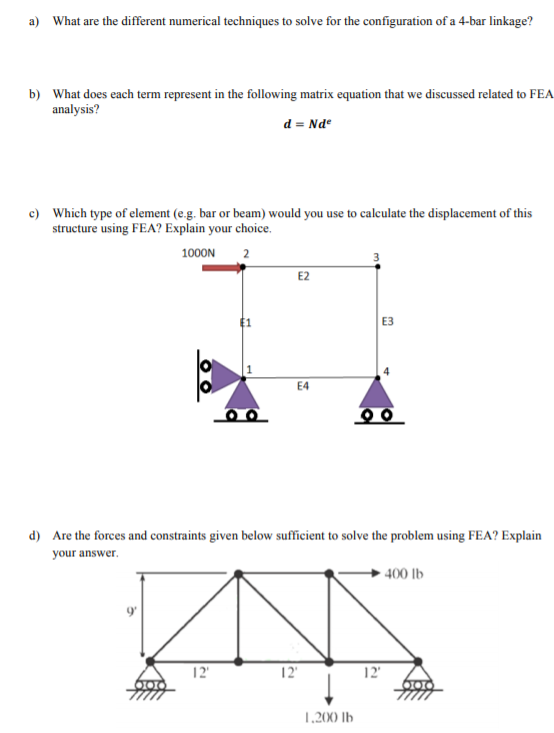 Solved What are the different numerical techniques to solve | Chegg.com
