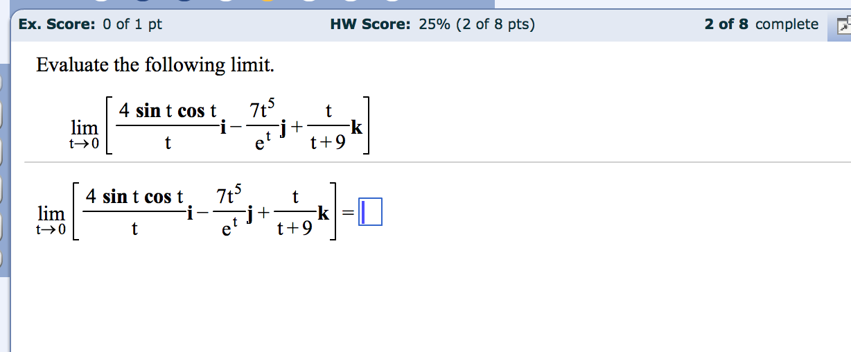 Solved: Evaluate The Following Limit | Chegg.com Solved: Evaluate The Following Limit | Chegg.com