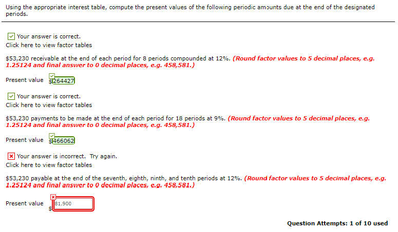Solved Using the appropriate interest table, compute the | Chegg.com