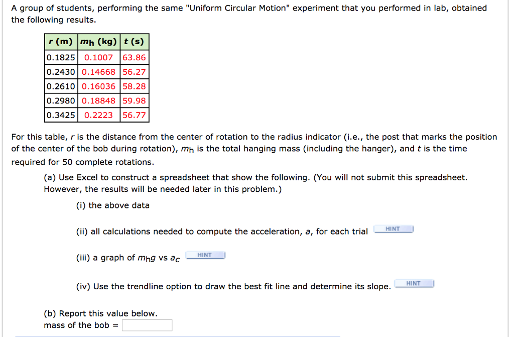 Solved A group of students, performing the same "Uniform | Chegg.com