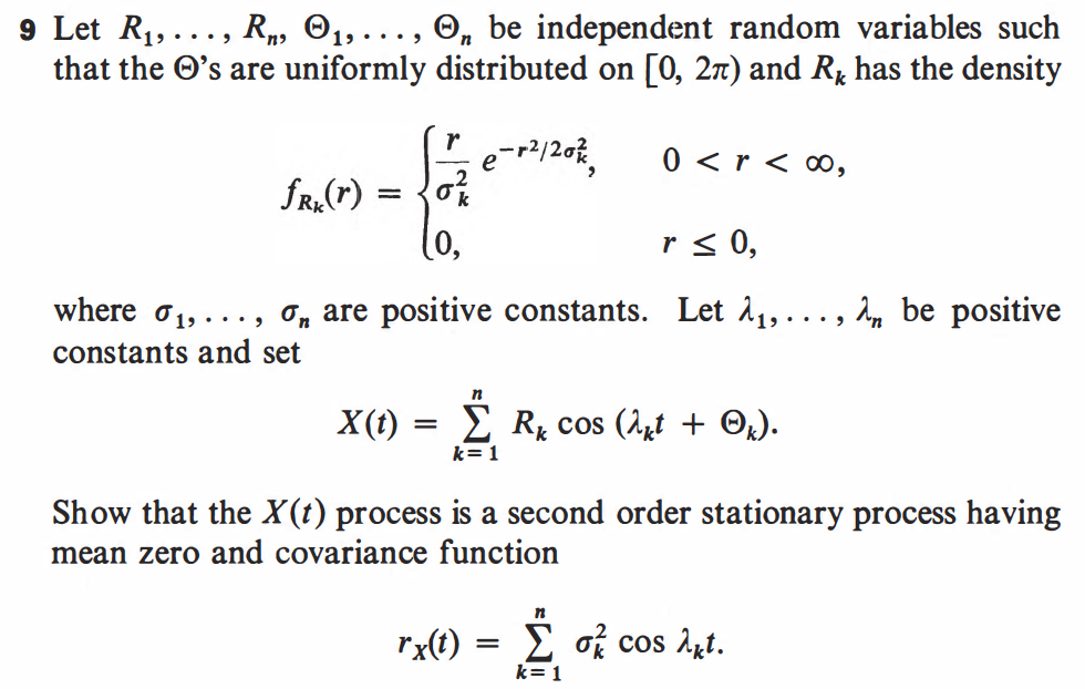 Let R_1, ...., R_n, Theta_1, ..., Theta_n independent | Chegg.com