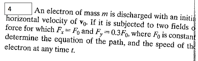 Determine the equation of the path, and the speed of | Chegg.com