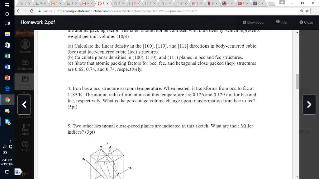 Solved OFx C Secure https:// ate instructure.com/course | Chegg.com
