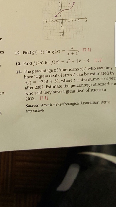 Solved 5 3 2 1 12 3 4 5 4 3 12 Find G 3 For G x X 1 Chegg