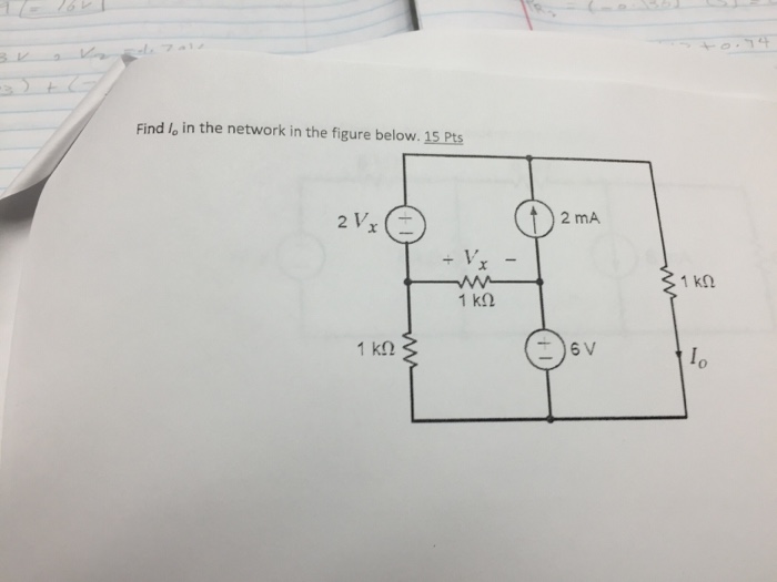 Solved Find I_0 in the network in the figure below. | Chegg.com
