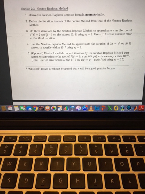 Solved Derive The Newton Raphson Iteration Formula