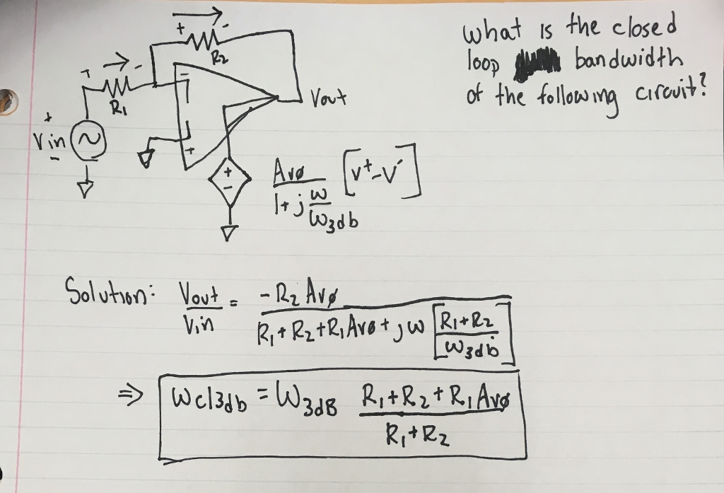 Solved What is the closed loop bandwidth of the following | Chegg.com