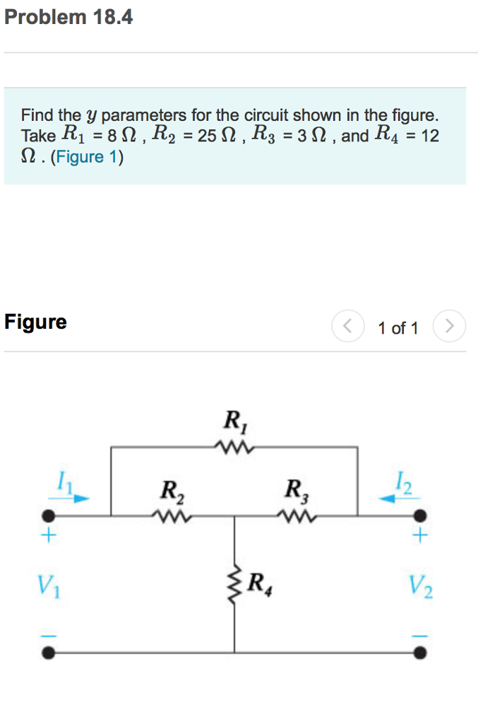 Solved Problem 18.4 Find the y parameters for the circuit | Chegg.com