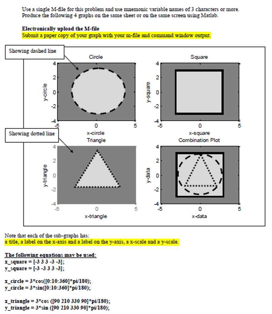 Use a single M-file for this problem and use mnemonic | Chegg.com