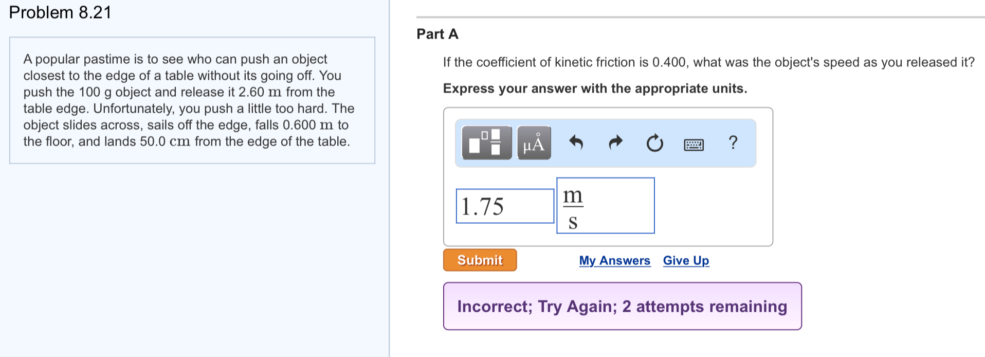 Solved A popular pastime is to see who can push an object | Chegg.com