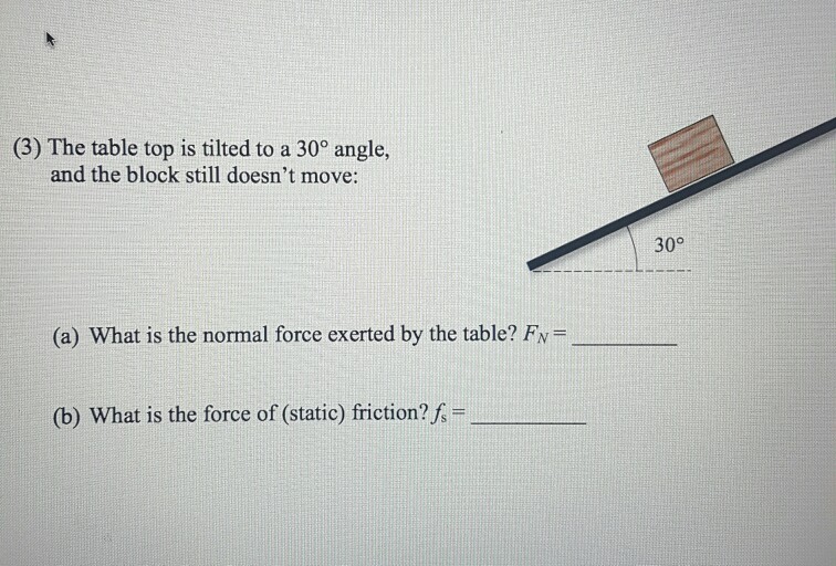 Solved wood block weighs 50 N. The block rests on a | Chegg.com