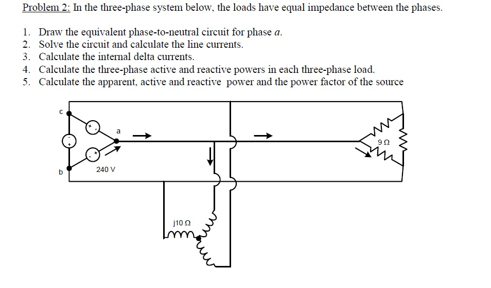 Solved: In The Three-phase System Below, The Loads Have Eq... | Chegg.com