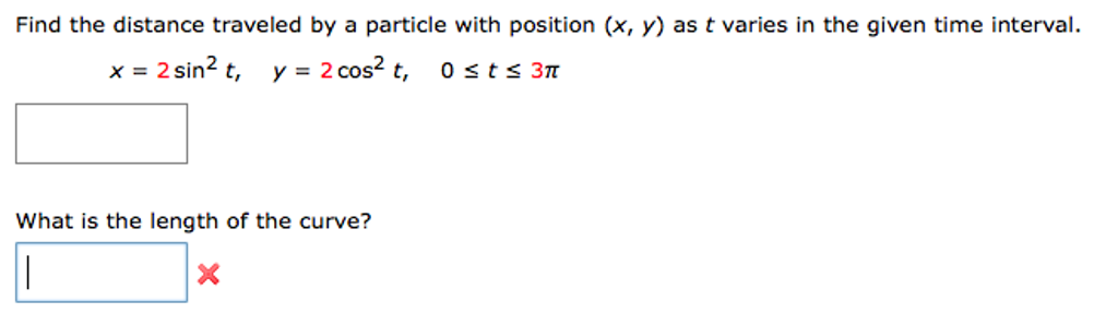 Solved Find the distance traveled by a particle with | Chegg.com